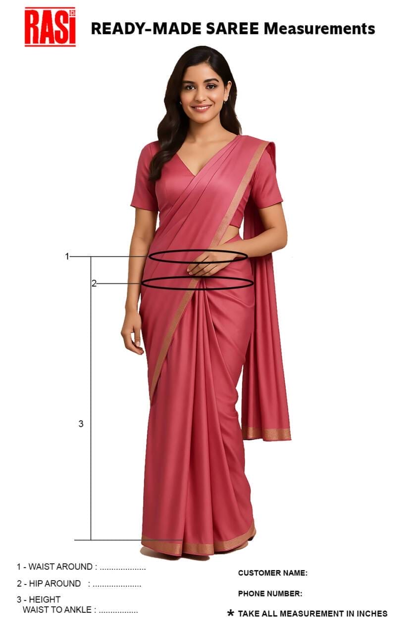 Ready to Wear Saree Stitching - Rasi Silks